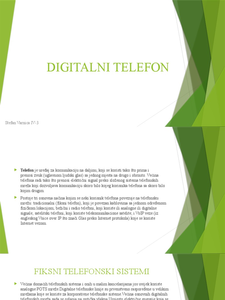 Digitalni Telefon | PDF