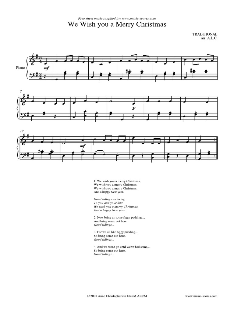 Xmas We Wish You Merry Christmas | PDF | Christmas | Seasonal Traditions