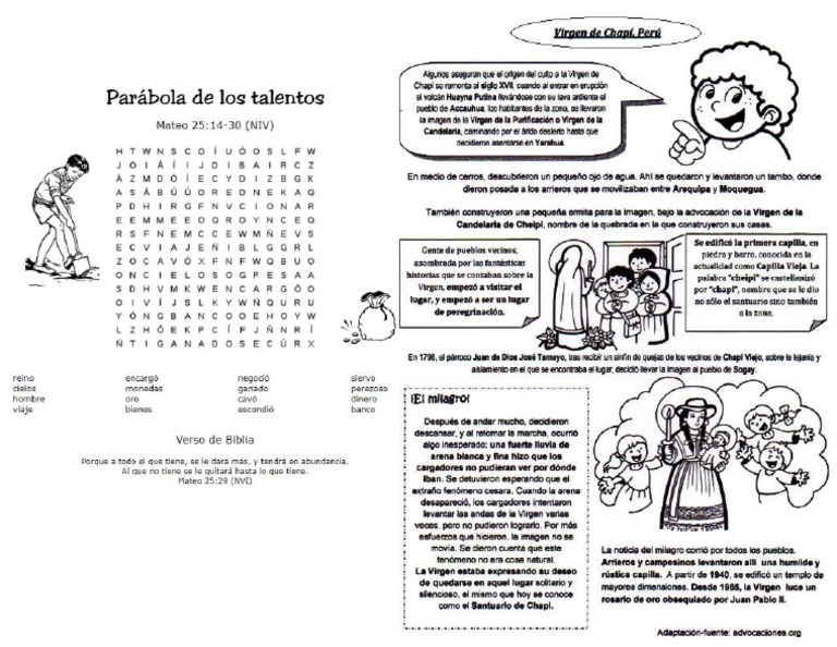 414426966 Ficha Virgen de Chapi | PDF