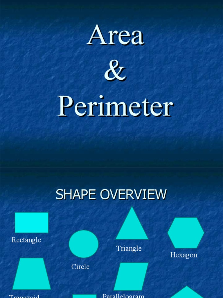 Area and Perimeter | PDF