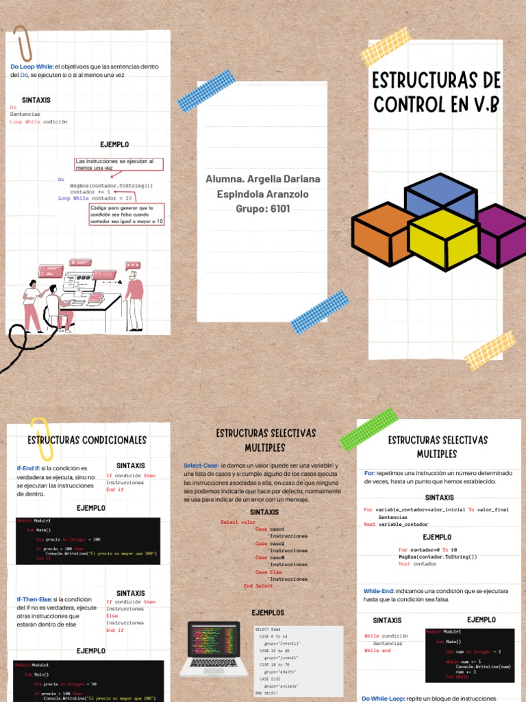 Estructuras de Control en V, B | PDF | Programación de computadoras ...