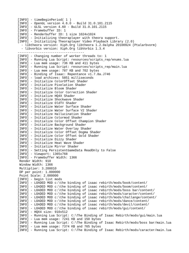 Log | PDF | Shader | Computer Hardware