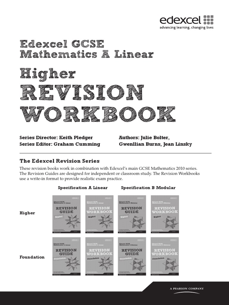 Edexcel GCSE Math Higher Revision Guide - Page 1 | PDF
