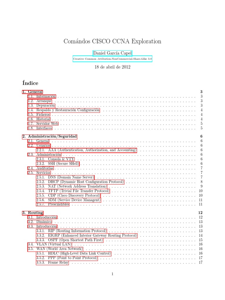 Cisco - Ccna - Resumen - Modulo41 | PDF | Dirección IP | Cubierta segura