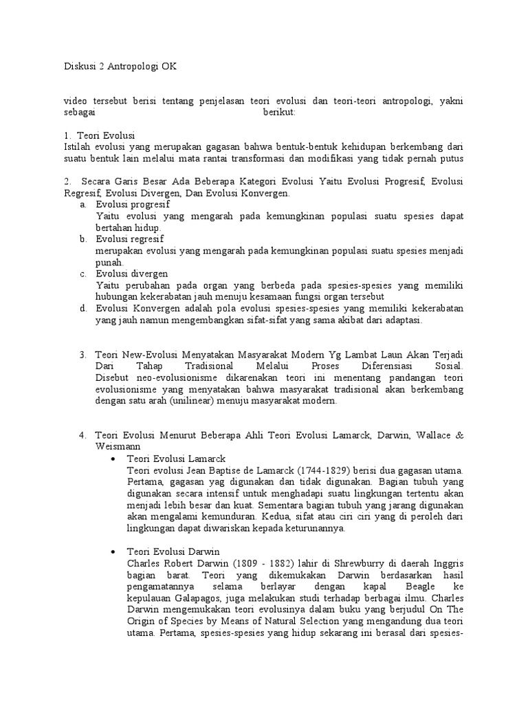 Diskusi 2 Antropologi OK | PDF