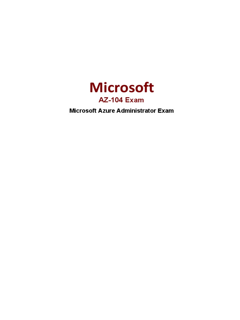 Az 104 | PDF | Computers