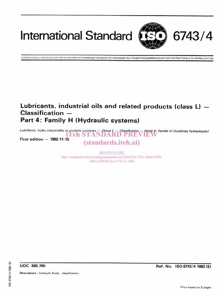Iso 6743 4 1982 | PDF | International Organization For Standardization ...