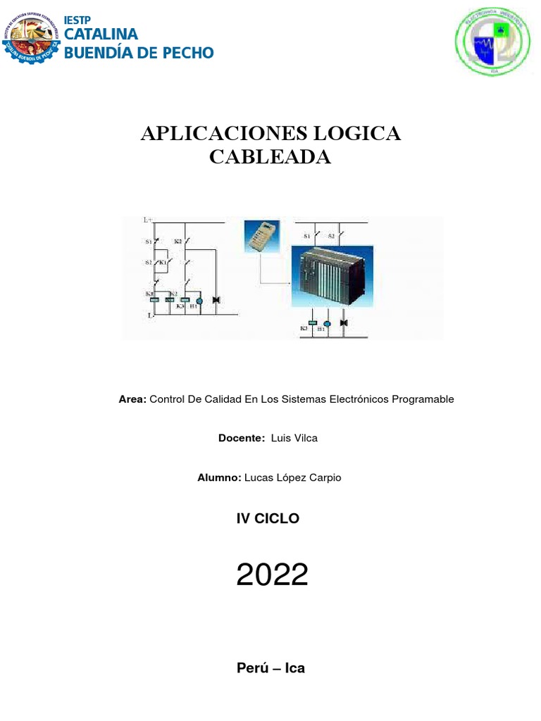 Aplicaciones Logica Cableada | PDF | Relé | Bienes manufacturados