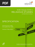 Eduqas GCSE RE Paper 1 Overview | PDF