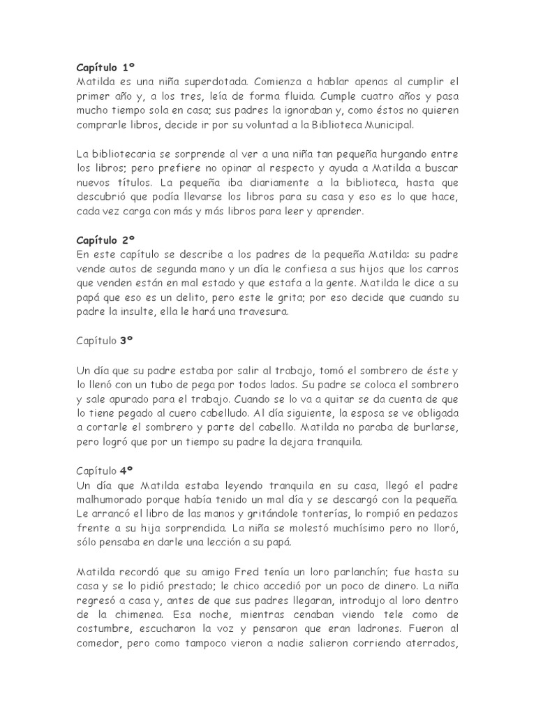 Matilda Prueba | PDF