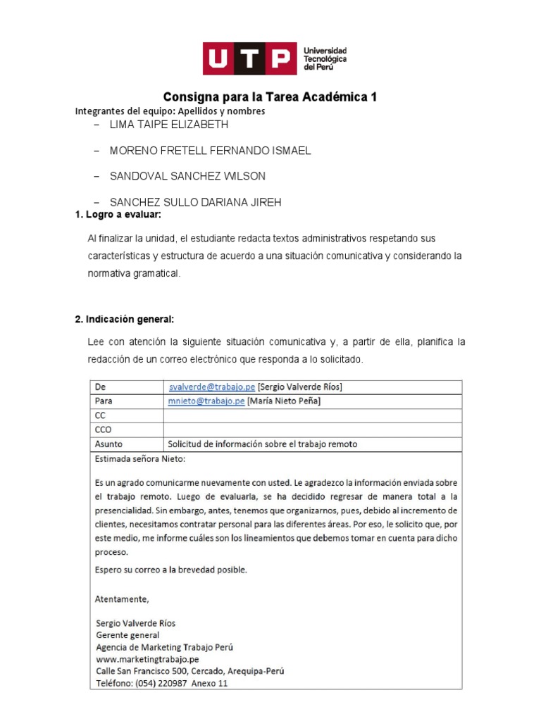 Consigna para Tarea Académica 1 - Formato | PDF | Plagio | Disciplinas
