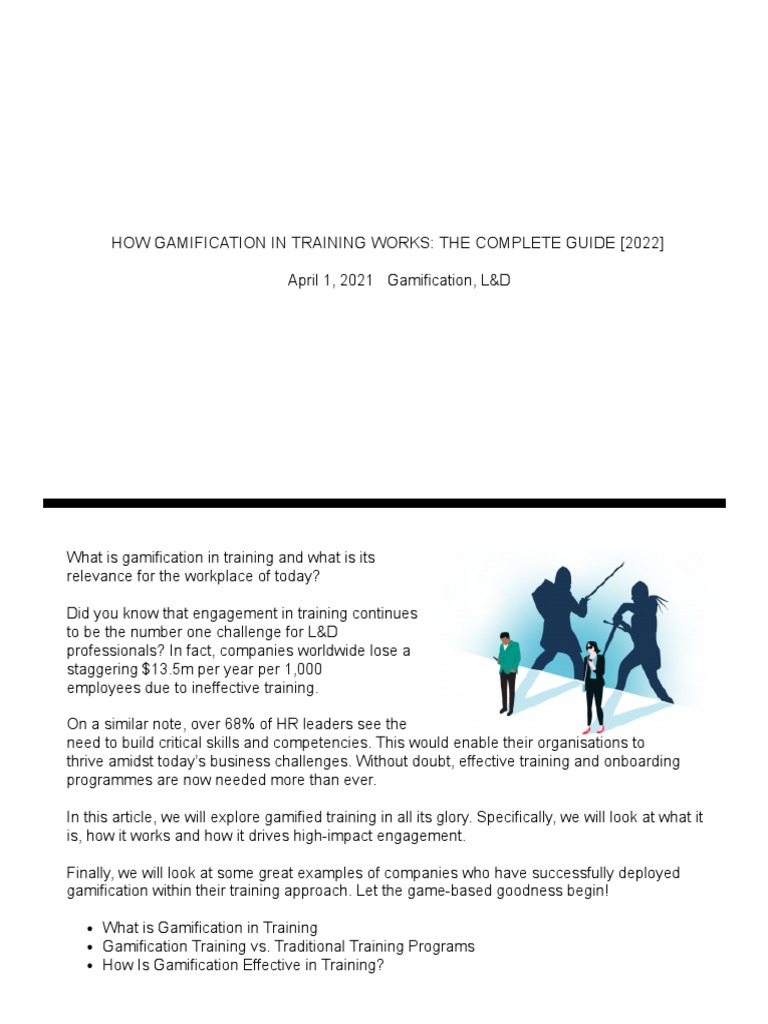 Gamifying Training Engagement: An In-Depth Guide to Applying Game ...
