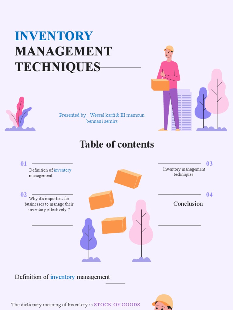 INVENTORY MANAGEMENT Techniques | PDF | Inventory | Lean Manufacturing
