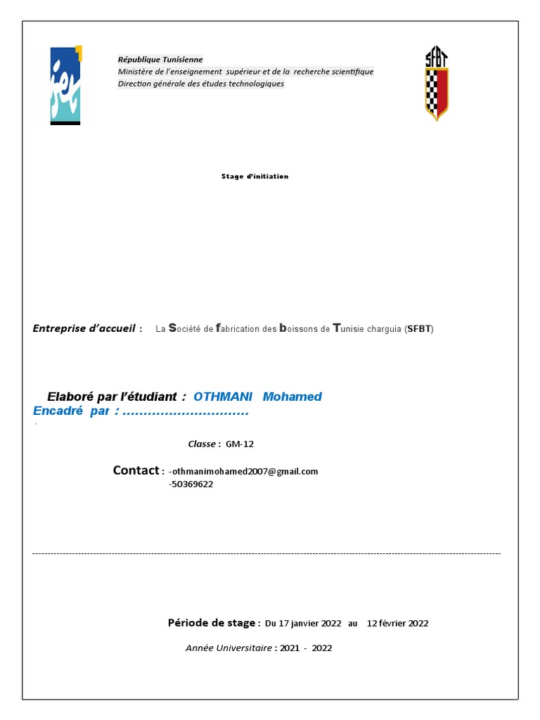 Stage D'initiation. | PDF