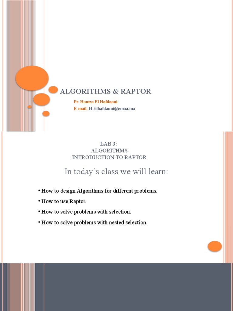 Lecture 3 - Raptor Selections | PDF