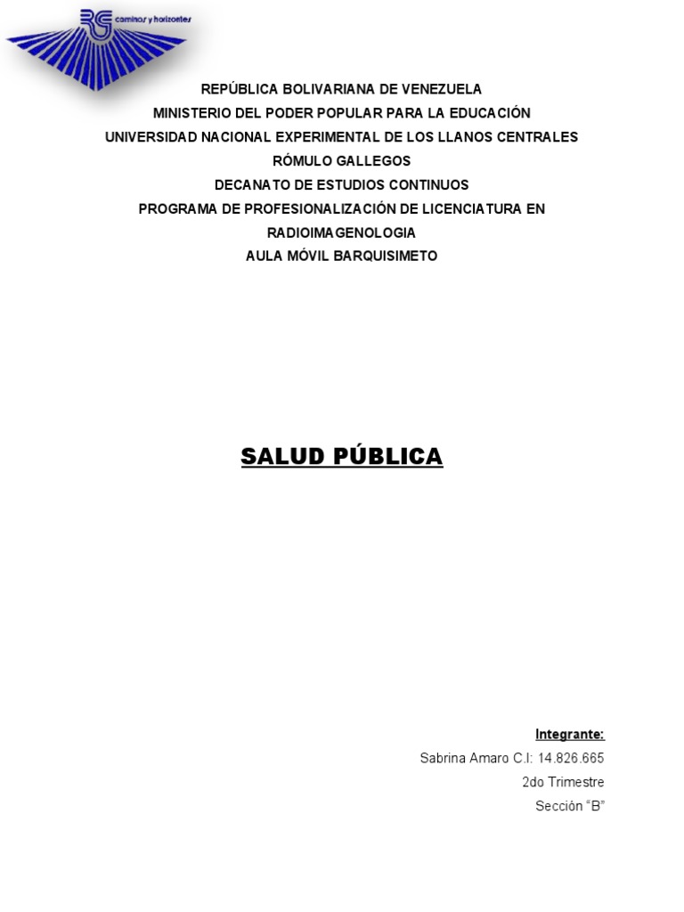 Salud Publica | PDF | Salud pública | Ciencias de la Salud