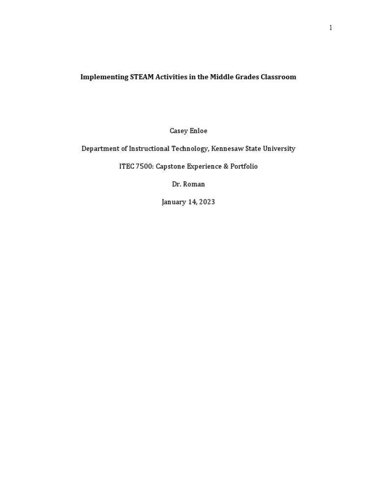 Capstone Template Module 2 Part 2 and 3 | PDF | Teachers | Schools