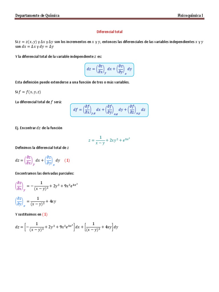 Propiedades Derivadas Parciales - 230220 - 235705 | PDF | Química ...