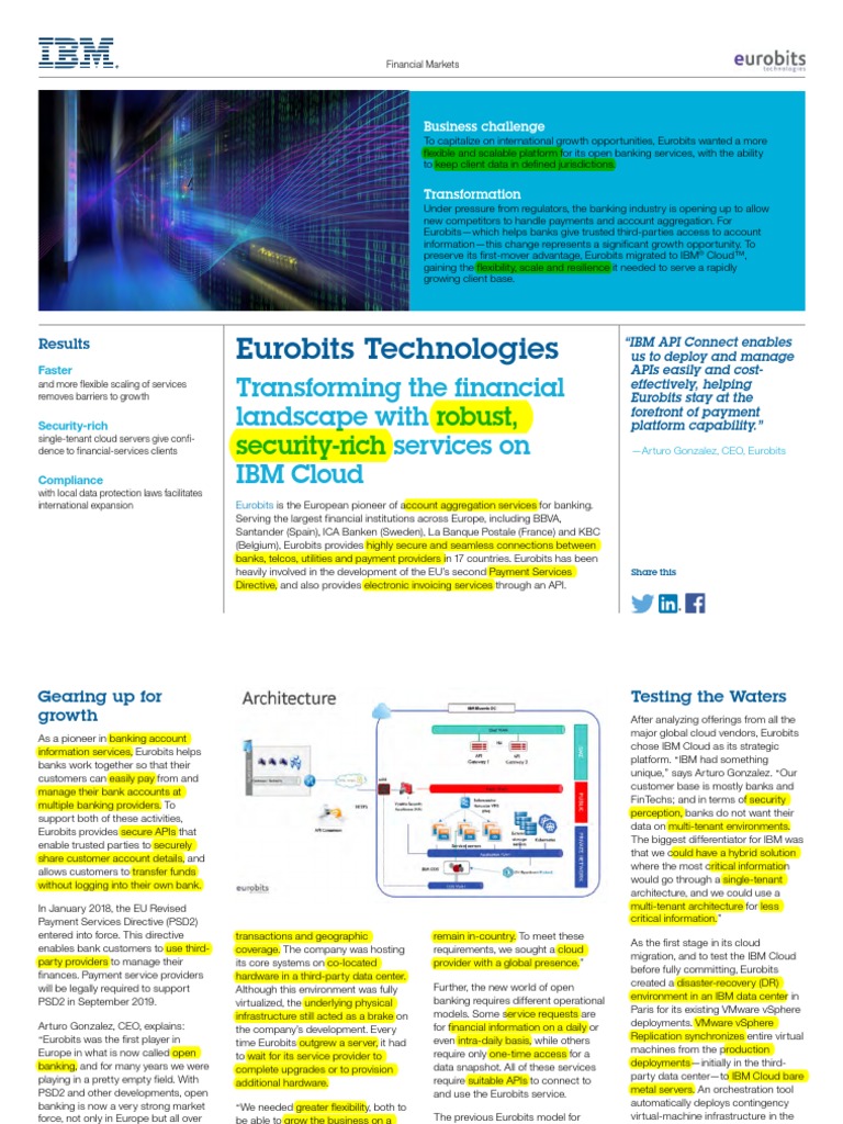 Eurobits Technologies - IBM | PDF | Cloud Computing | Ibm