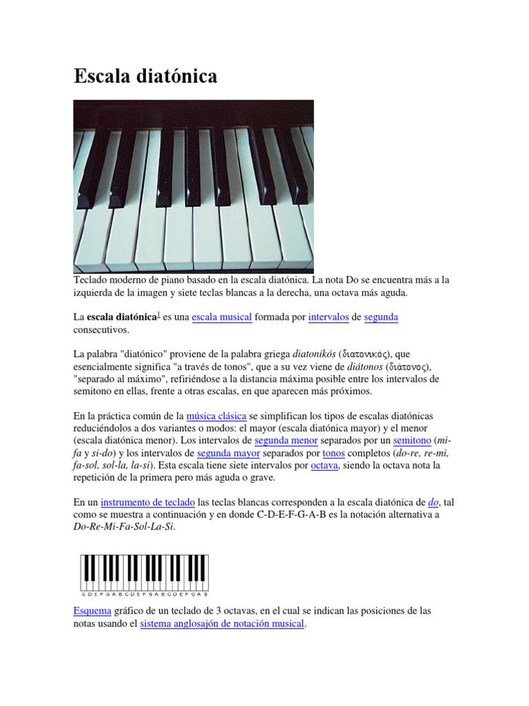Escala Diatónica | PDF