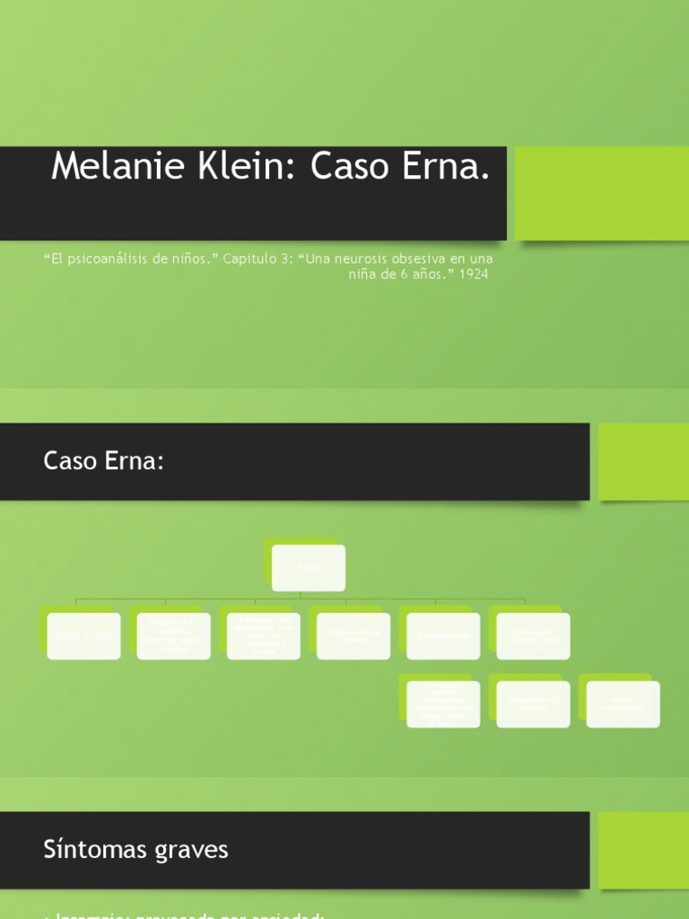 MKlein. Caso Erna | PDF | Neurosis | Ciencias del comportamiento
