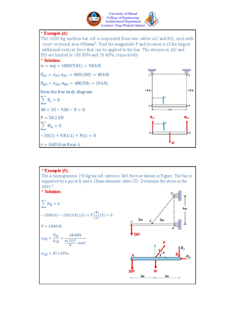 Strength of Materials Lec 2 | PDF