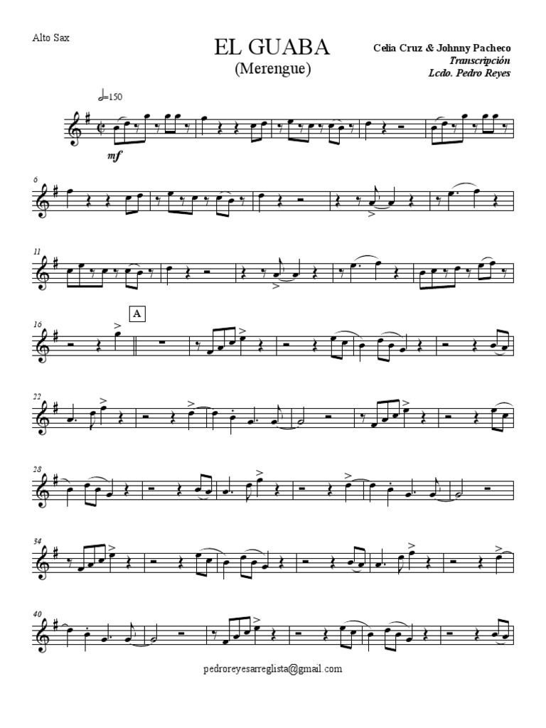 EL GUABA - Alto Sax | PDF