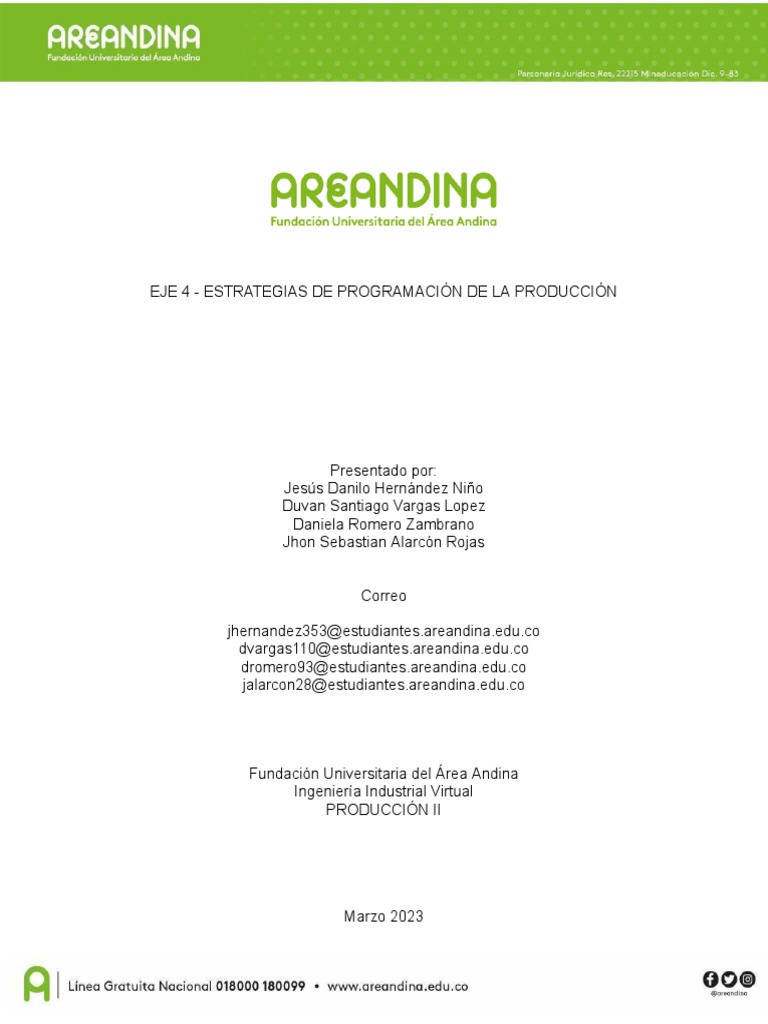 Eje 4 Produccion 2 | PDF | Planificación de recursos empresariales | Marketing