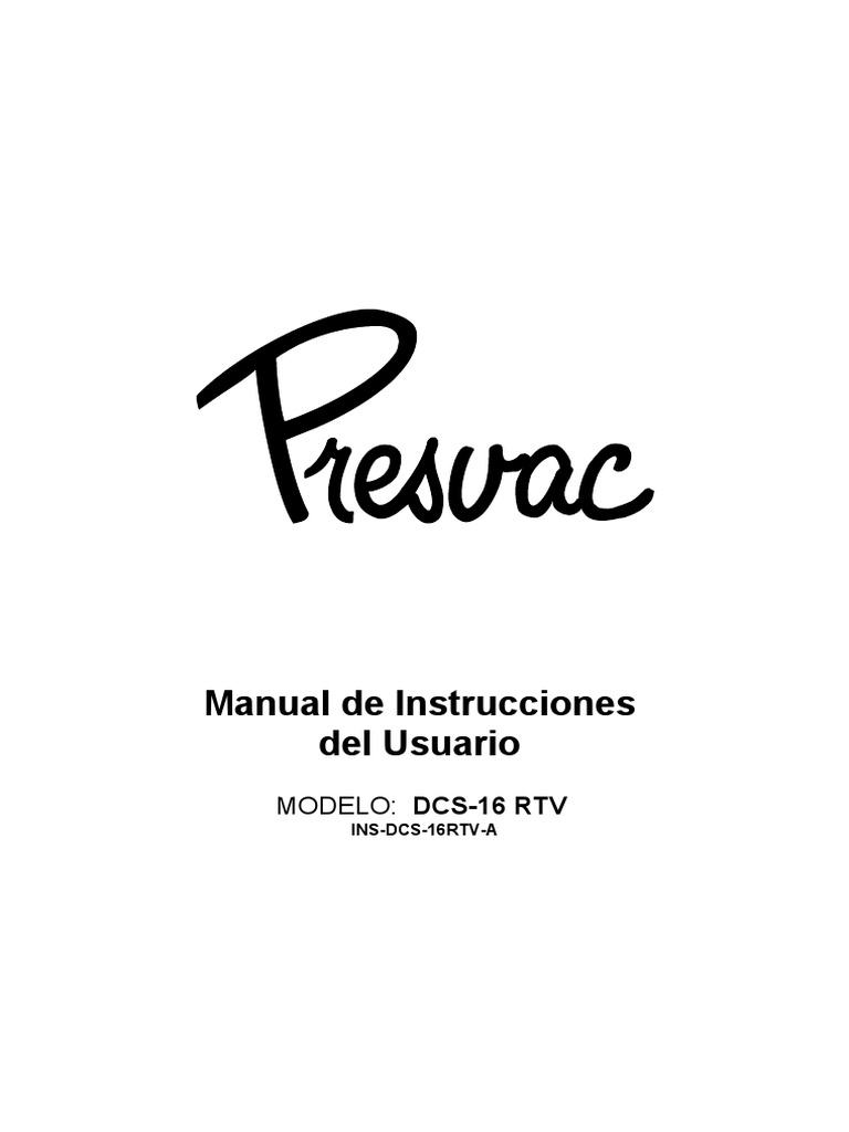 Prevac Centrifuga Manual | PDF | Bienes manufacturados