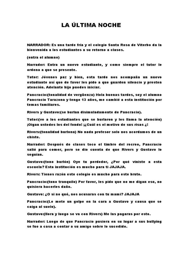 La Última Noche | PDF