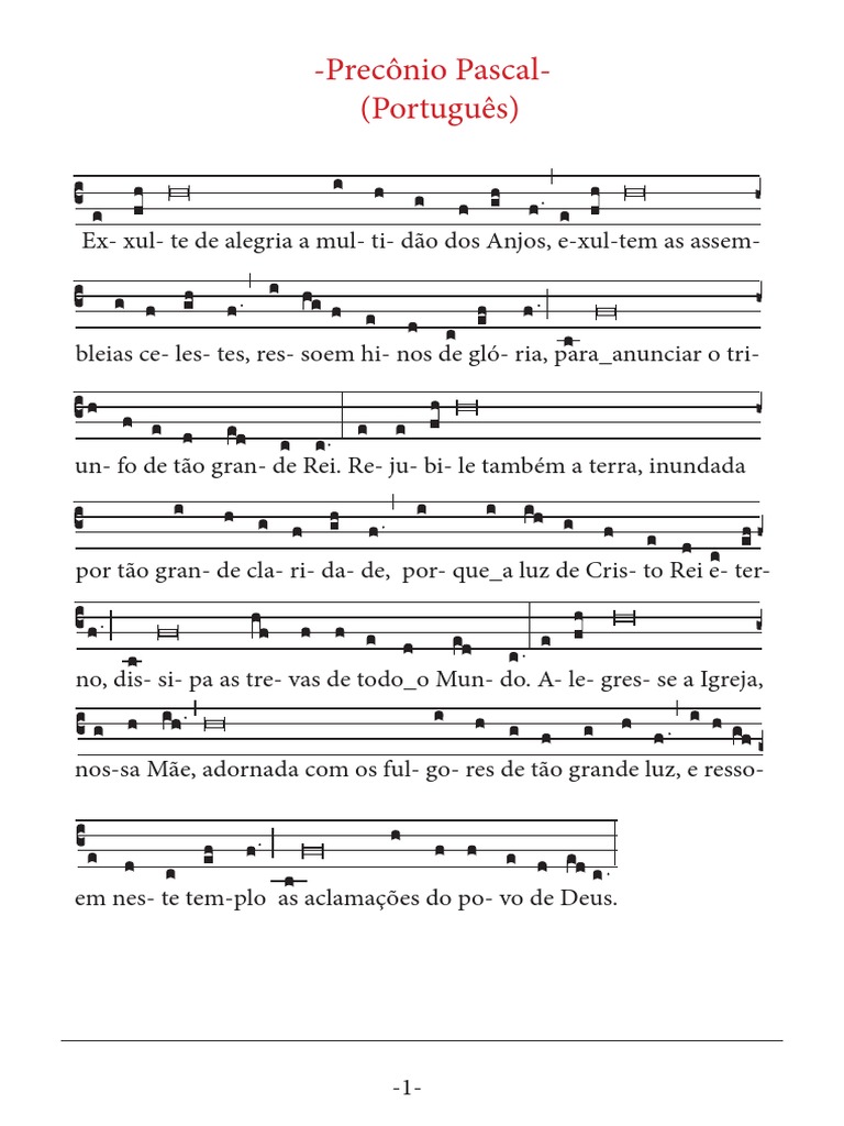Precônio Pascal Gregoriano | PDF