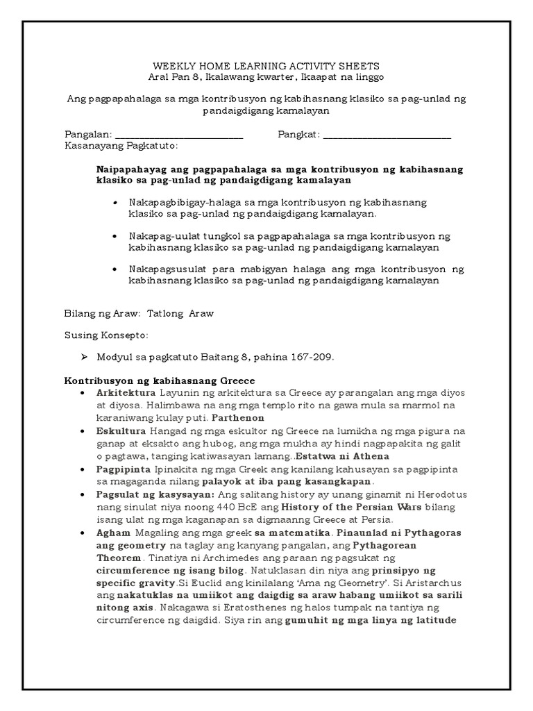 Final AP8 Q2 W4 | PDF