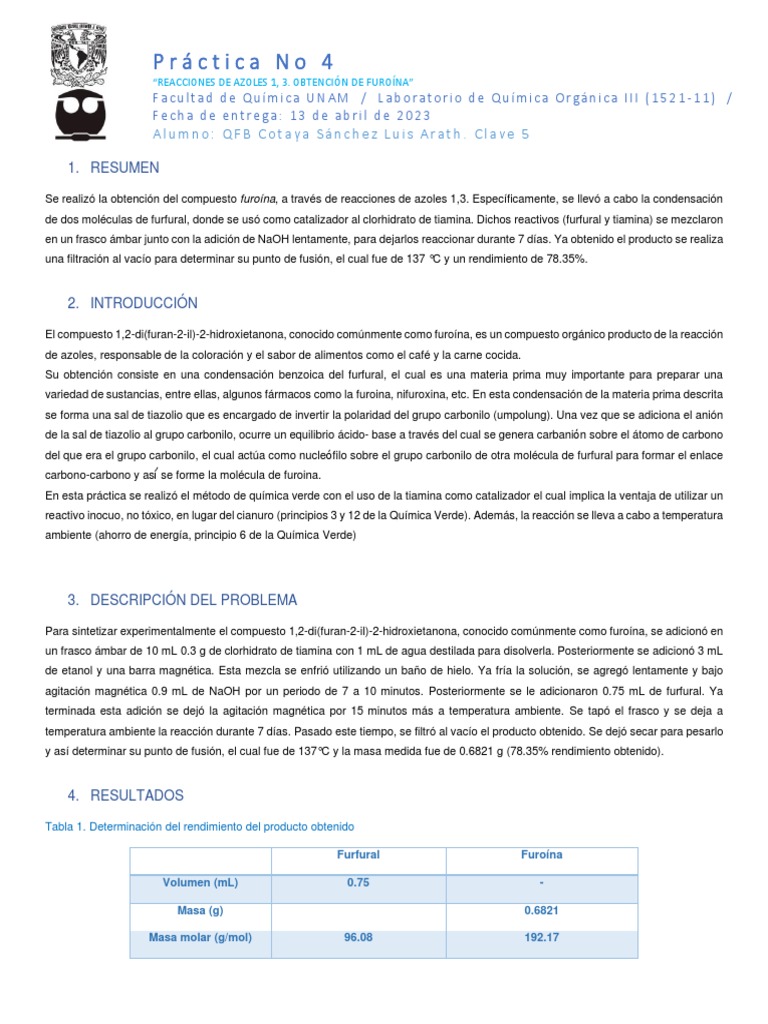 Practica 4 - Org 3 - Ac | PDF | Compuestos químicos | Química