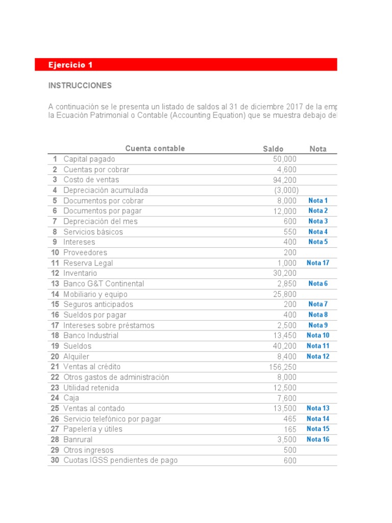 Ejercicio 1: Nota 1 Nota 2 Nota 3 Nota 4 Nota 5 Nota 17 Nota 6 Nota 7 Nota 8 Nota 9 Nota 10 Nota ...