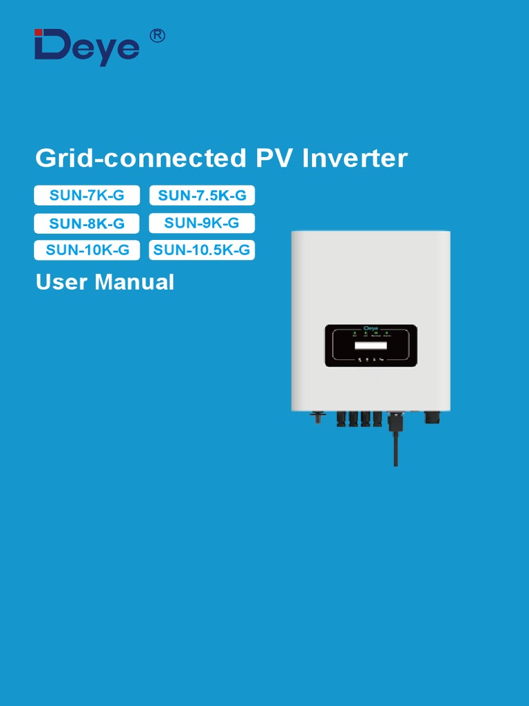 Grid-Connected PV Inverter: User Manual | PDF | Power Inverter ...