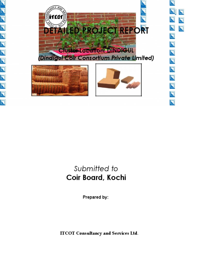 Dindigul Coir Cluster Project Report | PDF | Economies