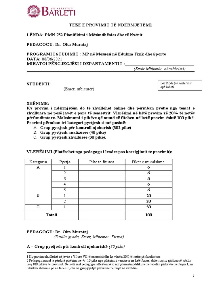 Emër Mbiemër, Nënshkrimi | PDF