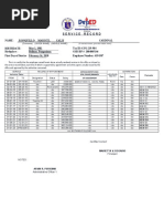 Sample Service Record DepEd | PDF | Government | Business