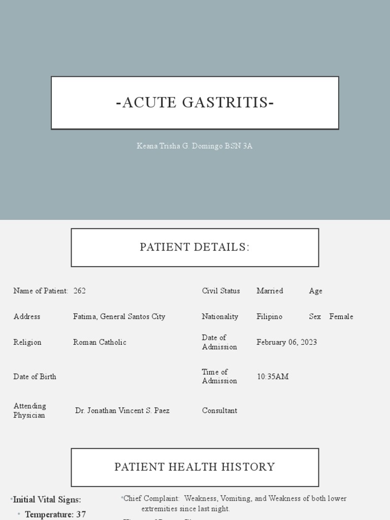 Ward Class | PDF | Nausea | Vomiting