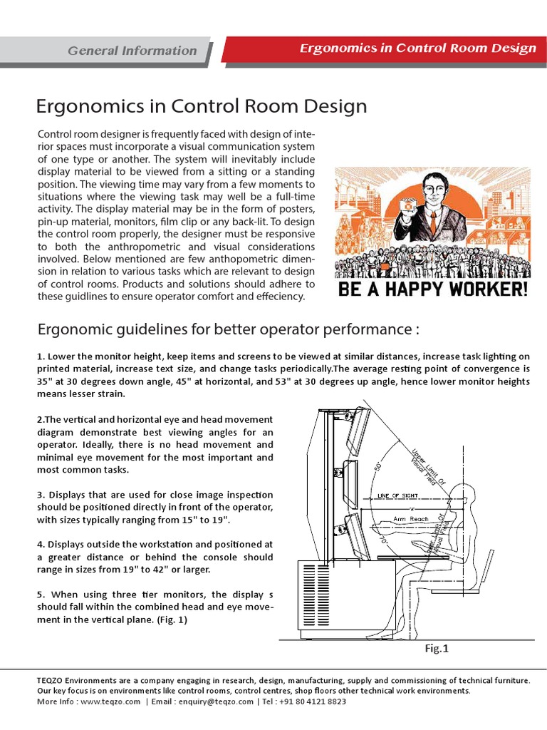 Ergonomics in Control Room Design: Ergonomic Guidelines For Better ...
