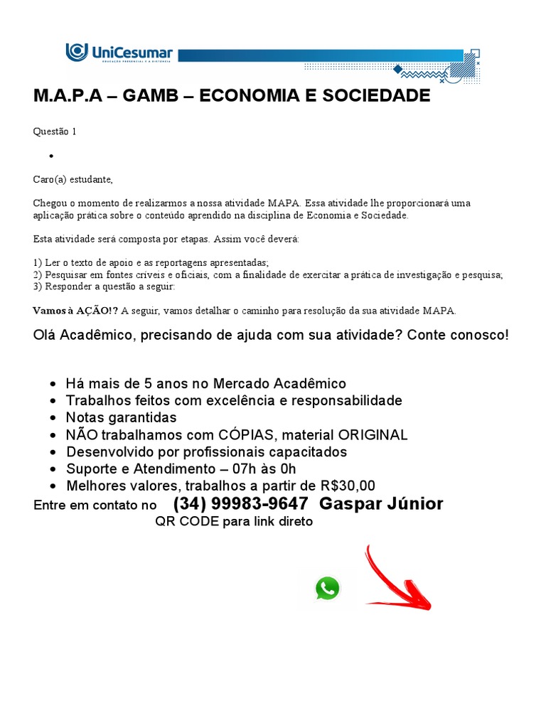 Mapa - Gamb - Economia e Sociedade | PDF | Economia | Desmatamento