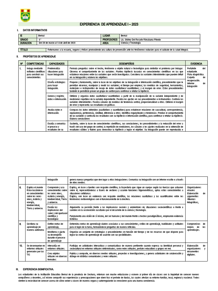 EDA #01-5to-2023 | PDF | Aprendizaje | Investigación cuantitativa