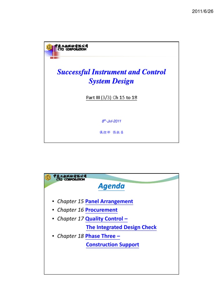 Successful Instrument and Control System Design | PDF | Electrical ...