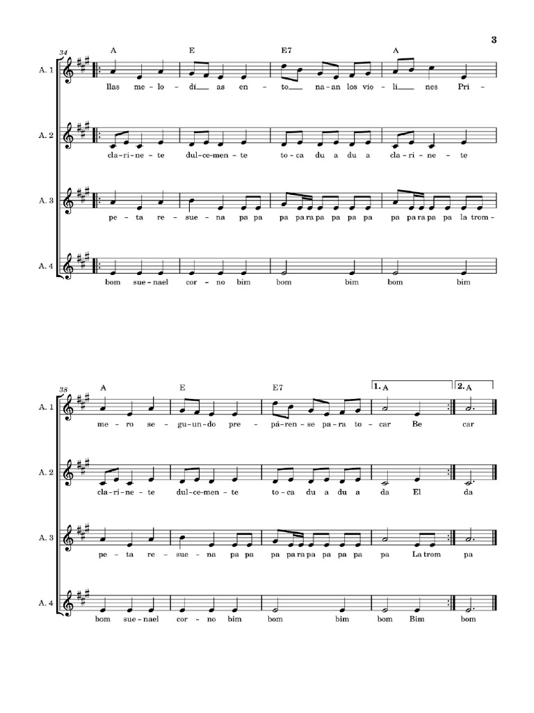 Partitura Quodlibet La Orquesta | PDF