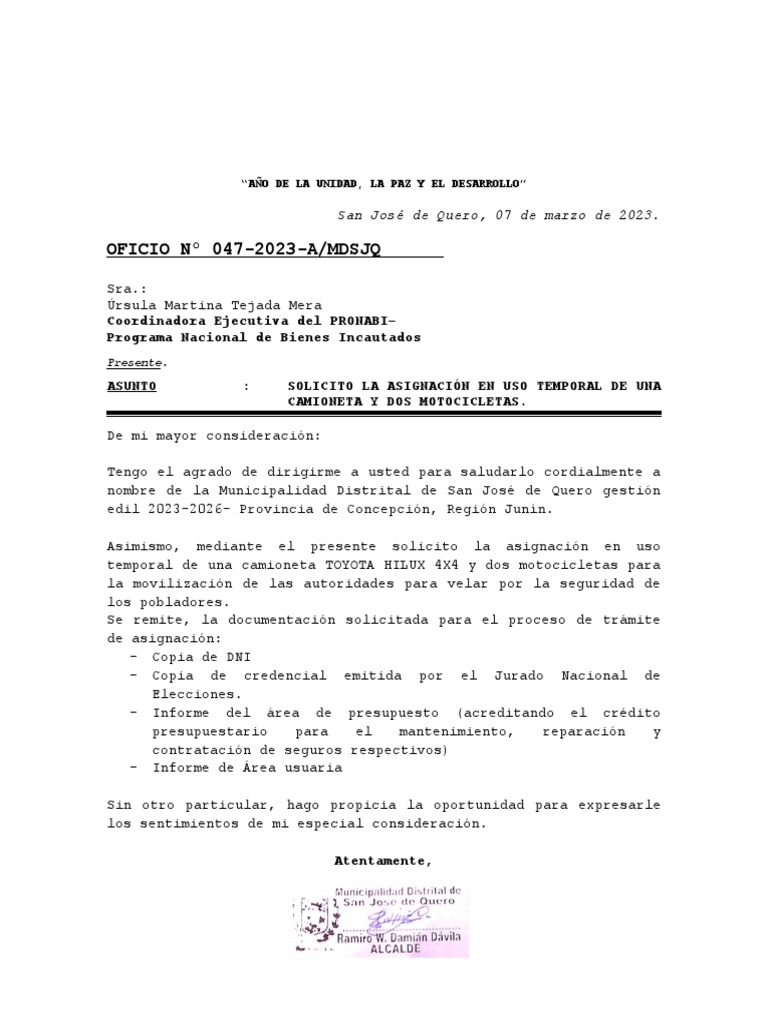 Oficio 47 | Descargar gratis PDF | Gobierno