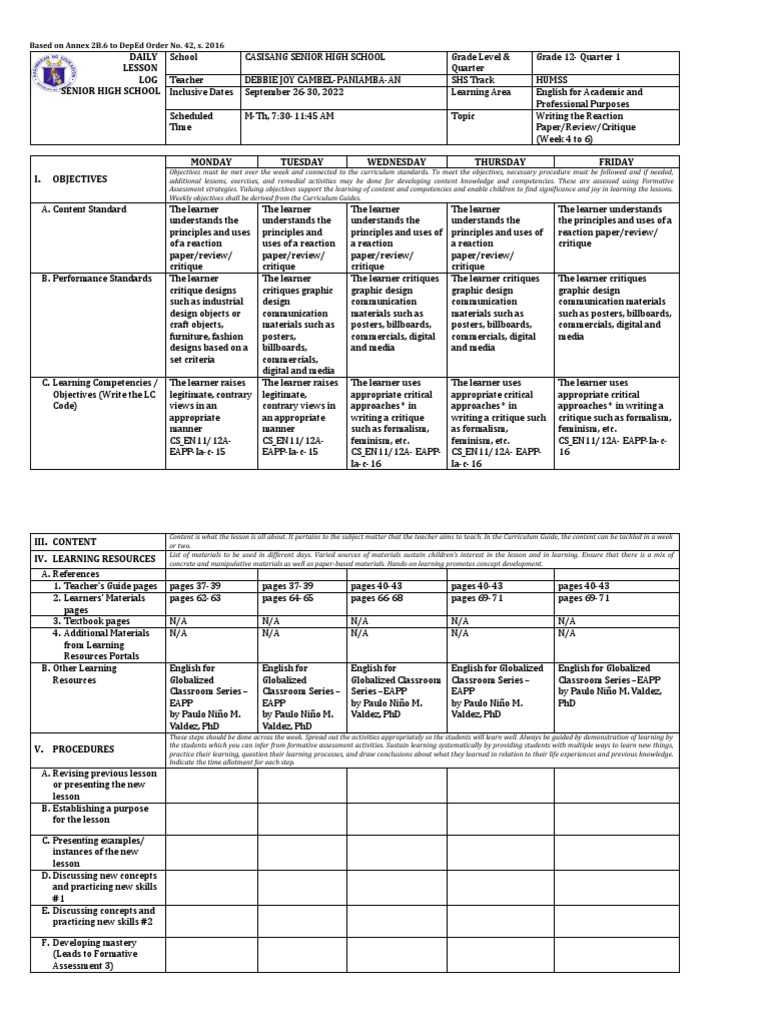 Dll-Eapp-Week 5 | PDF | Learning | Cognition