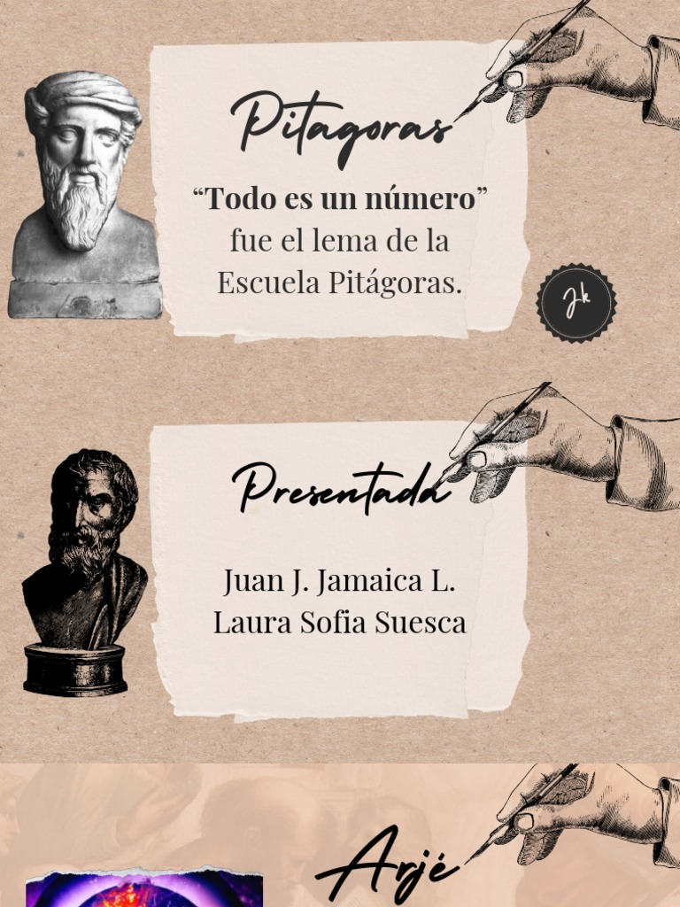 Presentación Filosofía Pitagoras p | PDF