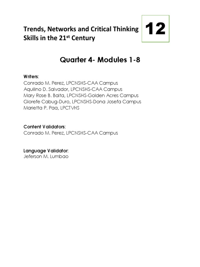 Adm Module Trends 12 Week 1-8 PDF | PDF | Cloud Computing | Computing