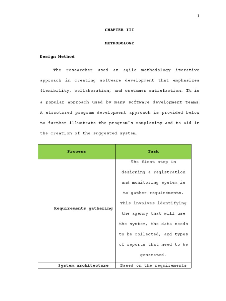 Methodology Design Method: Requirements Gathering | PDF | Databases | Database Design