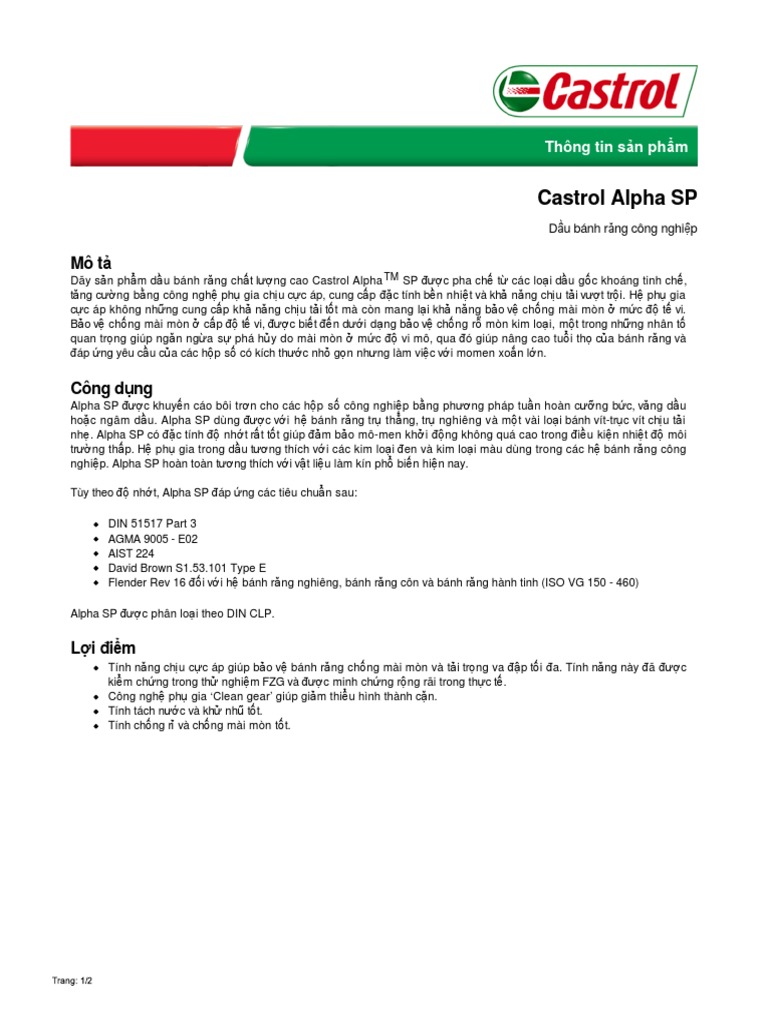 Alpha SP | PDF